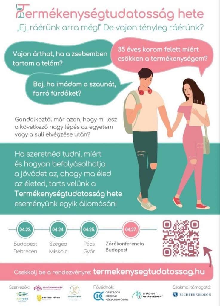 Termékenységtudatosság hete – eseménysorozat – Családbarát Egyetem Program