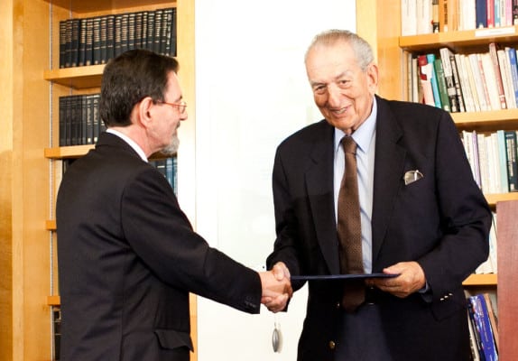 Professor George A. Olah received the Semmelweis Budapest Award ...