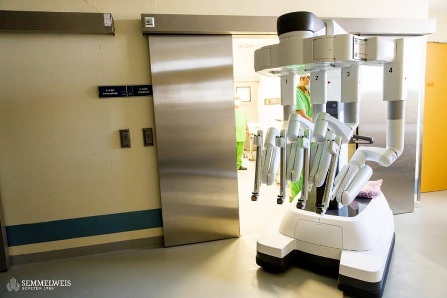 The first biliary surgery in Hungary using robotic-assisted device ...