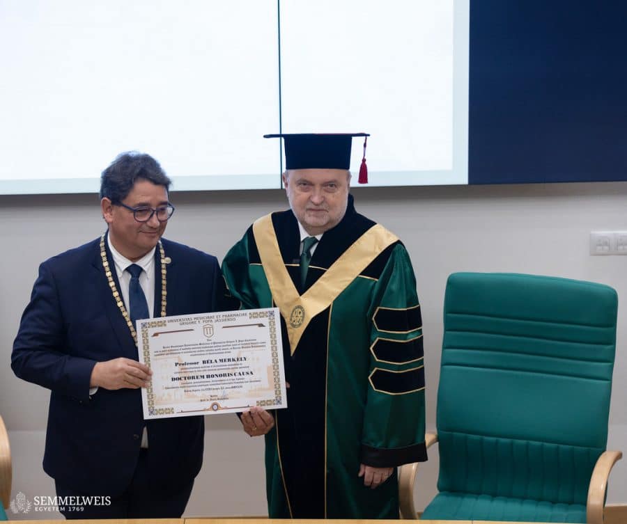 Rector Dr. Béla Merkely became honorary doctor of University of Iași – Semmelweis University