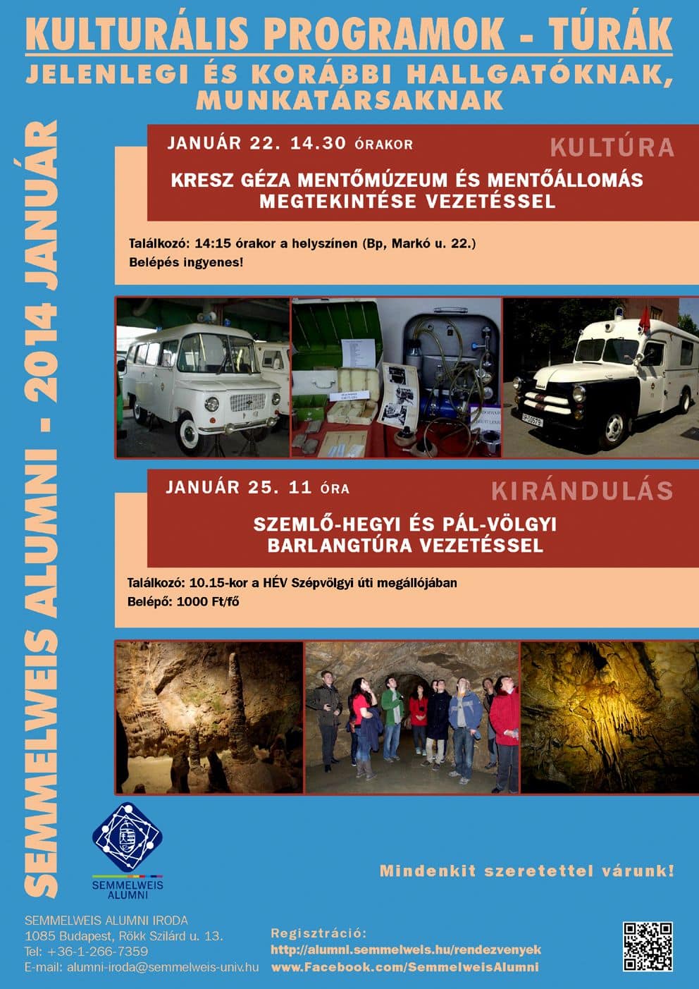 Alumni program- Szemlő-hegyi és Pál-völgyi barlangok látogatása – Semmelweis Hírek