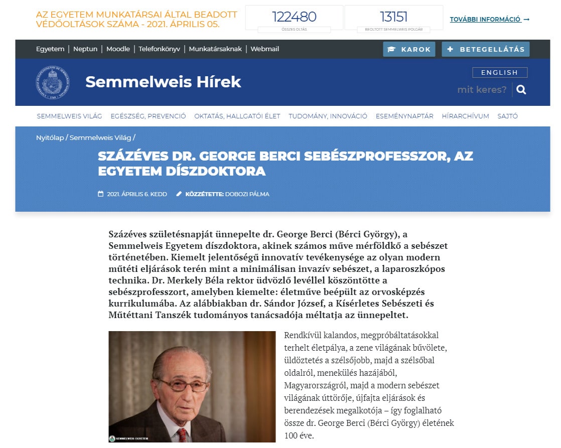 Tréning Központ – Kísérletes Kardiológiai és Sebészeti Műtéttani Tanszék